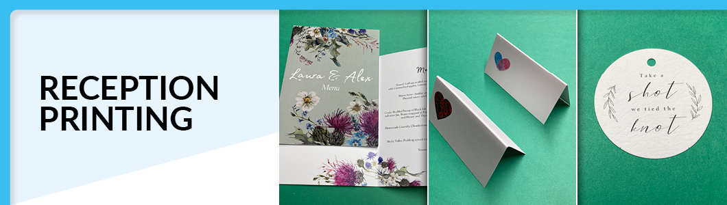 Wedding Reception Printing from Menus to Banners | A Local Printer