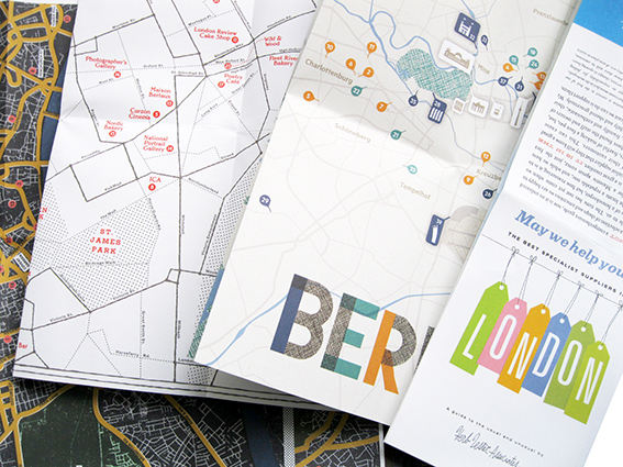 Retro city maps start life as one of our A6 map-folded printed leaflets ...