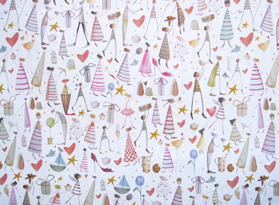 Wrapping paper printing on silk art gives your design a lift with the ...